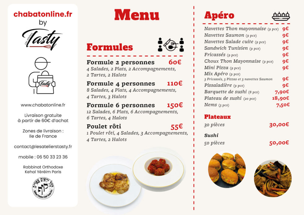 Télécharger le menu - Les Ateliers Tasty